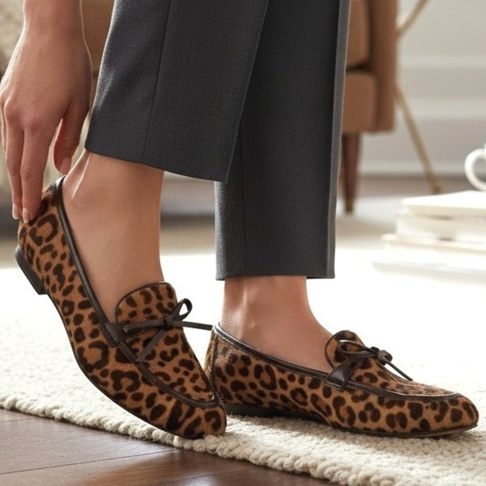 J Crew Leopard Flats
